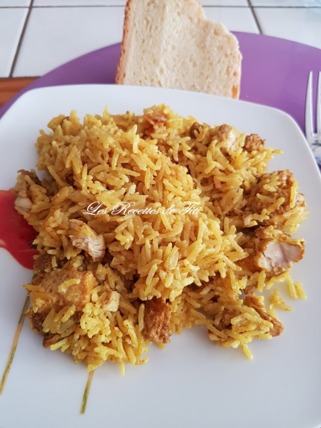 Riz basmati et poulet au curry au Cookeo | Les Recettes de Titi