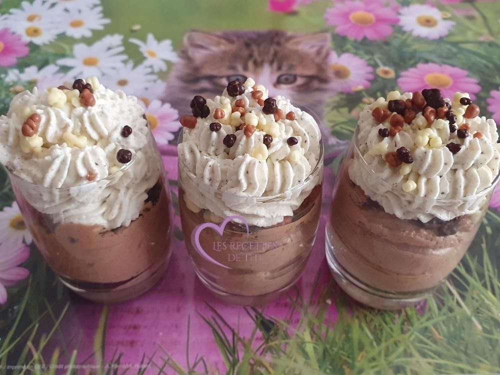Verrines choco vanille | Les Recettes de Titi